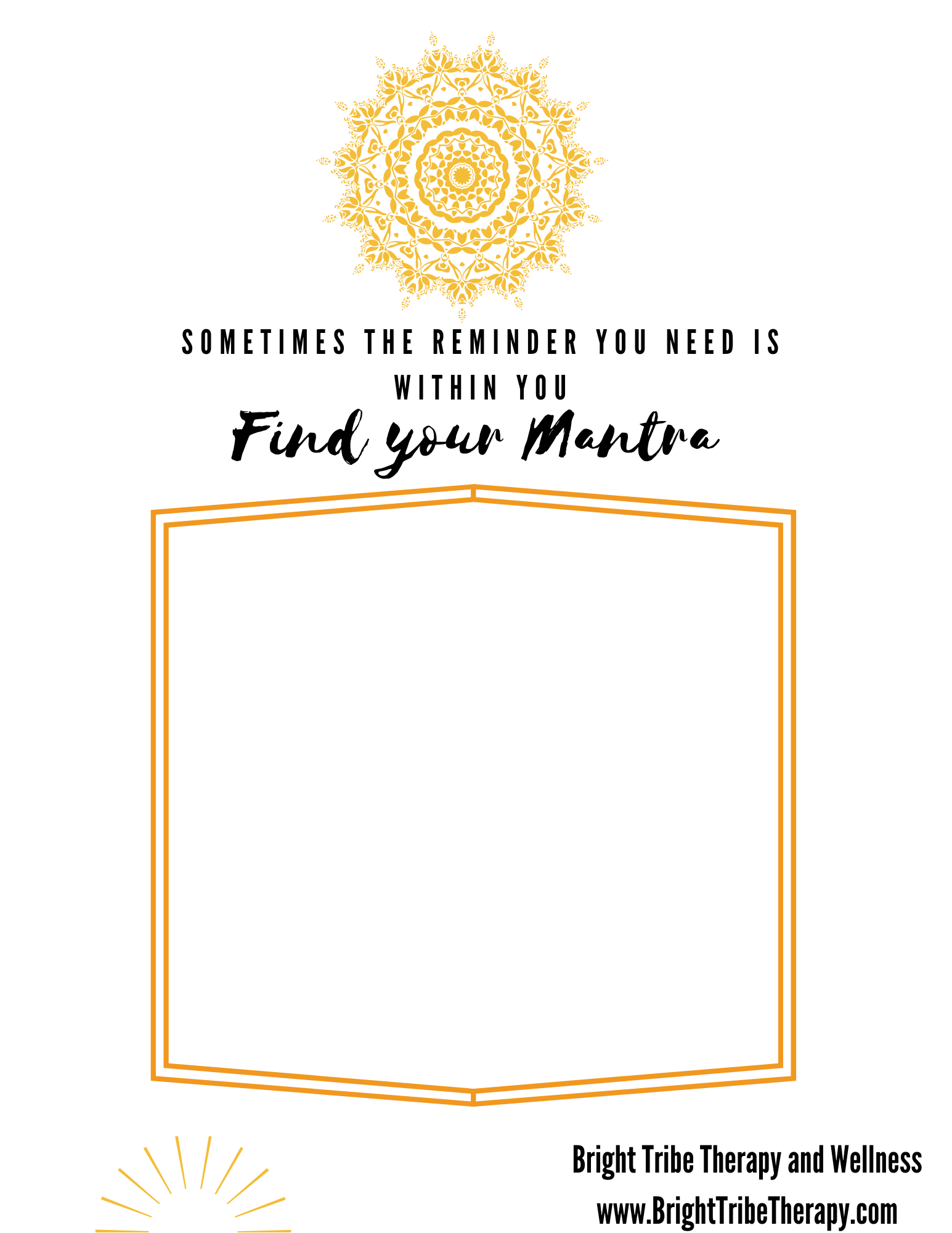 Mantra Maker – Bright Tribe Therapy and Wellness